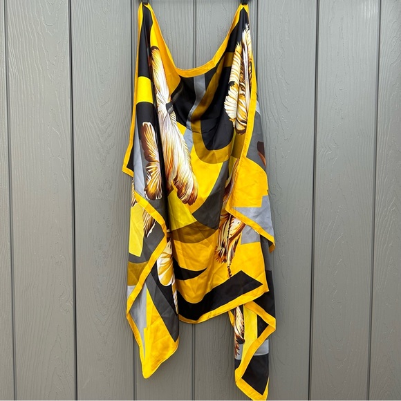 Accessories | 10 Silk Rectangle Floral Print Scarve | Poshmark